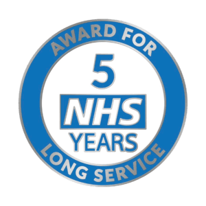NHS 5 Years Long Service Badge | UK Healthcare Recognition